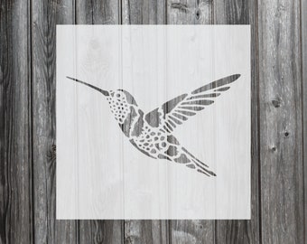 Hummingbird Stencil-stencils-stencils for Painting-art Stencil-plastic ...