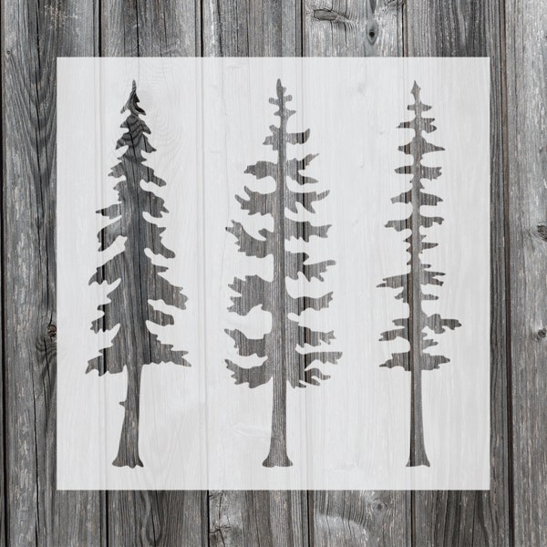 Large Tree Stencil - Etsy