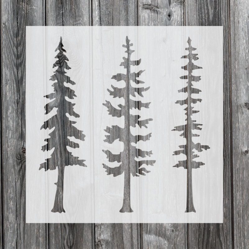Tree Stencil - Etsy
