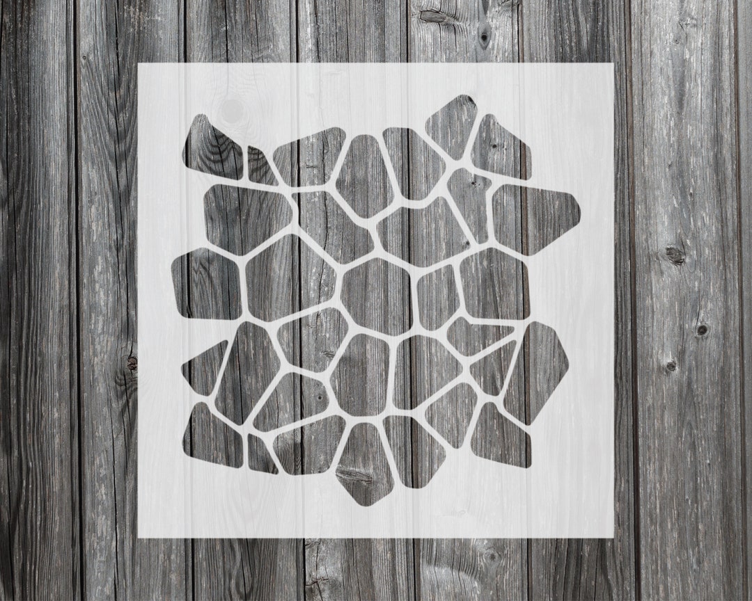 Rocks Pattern Stencil, Reusable Stencil for Painting, 737 - Etsy