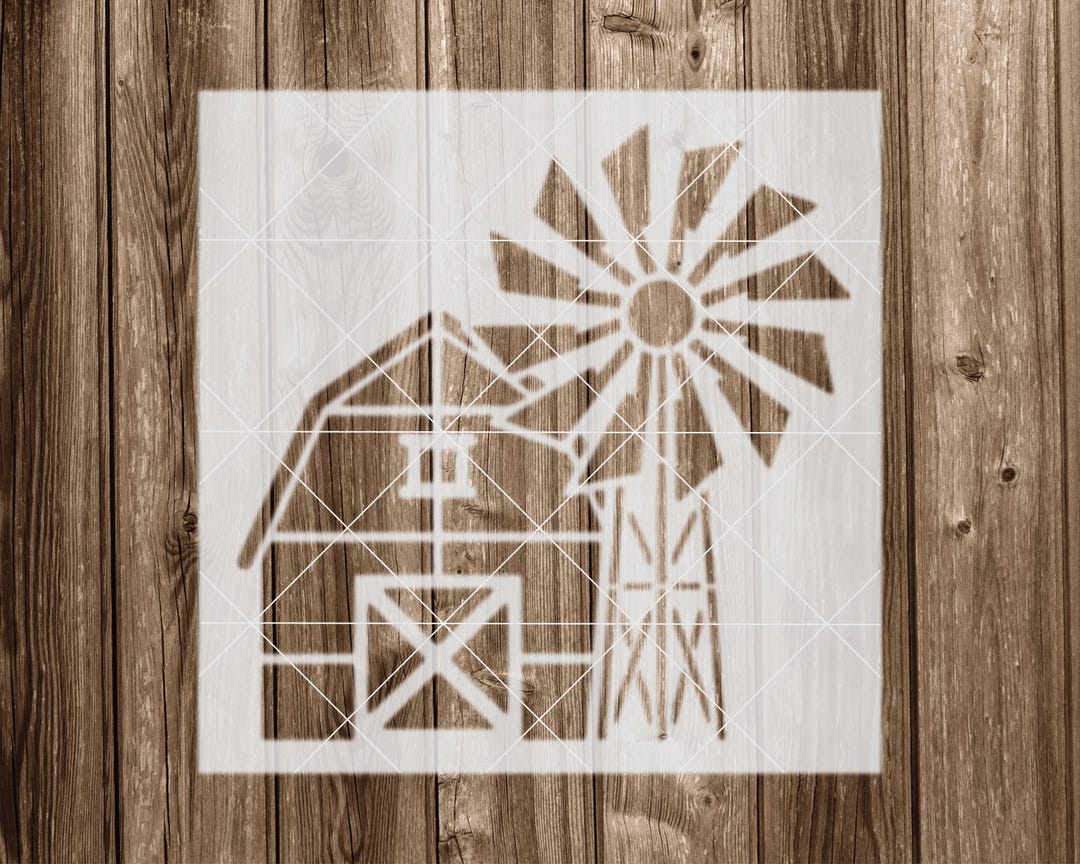 Barn Stencil, Reusable Stencil for Painting, 466 - Etsy