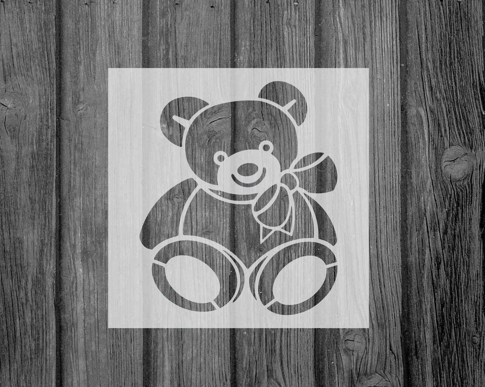 Teddy Bear Stencil-mylar-assorted Sizes-craft-stencils for - Etsy