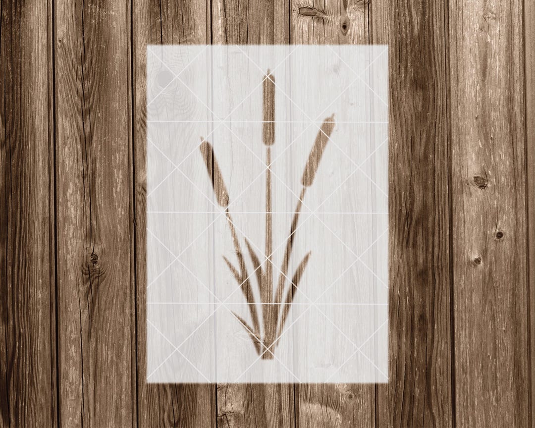 Cattail Stencil, Reusable Stencil for Painting, 2107 - Etsy
