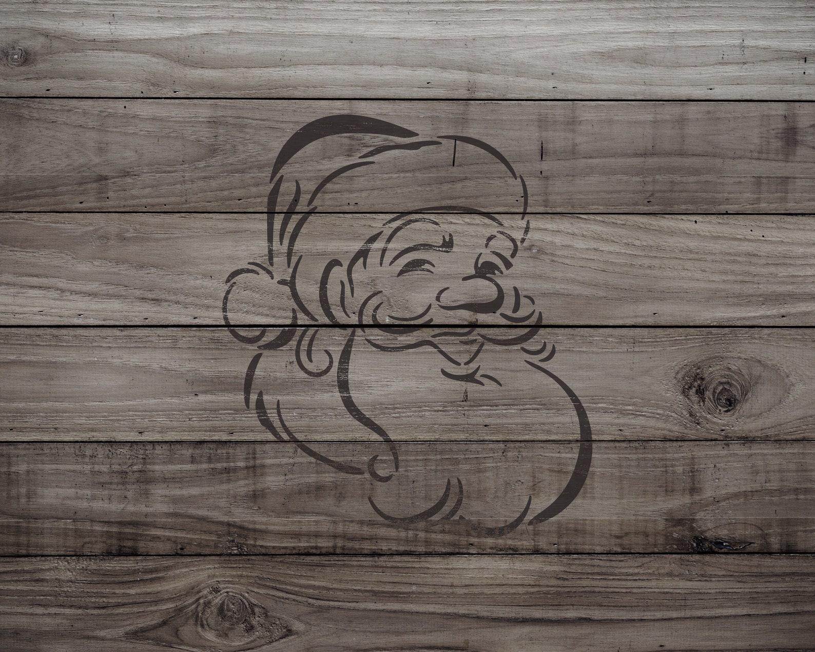 Santa Claus Stencil, Reusable Stencil for Painting, 913 - Etsy