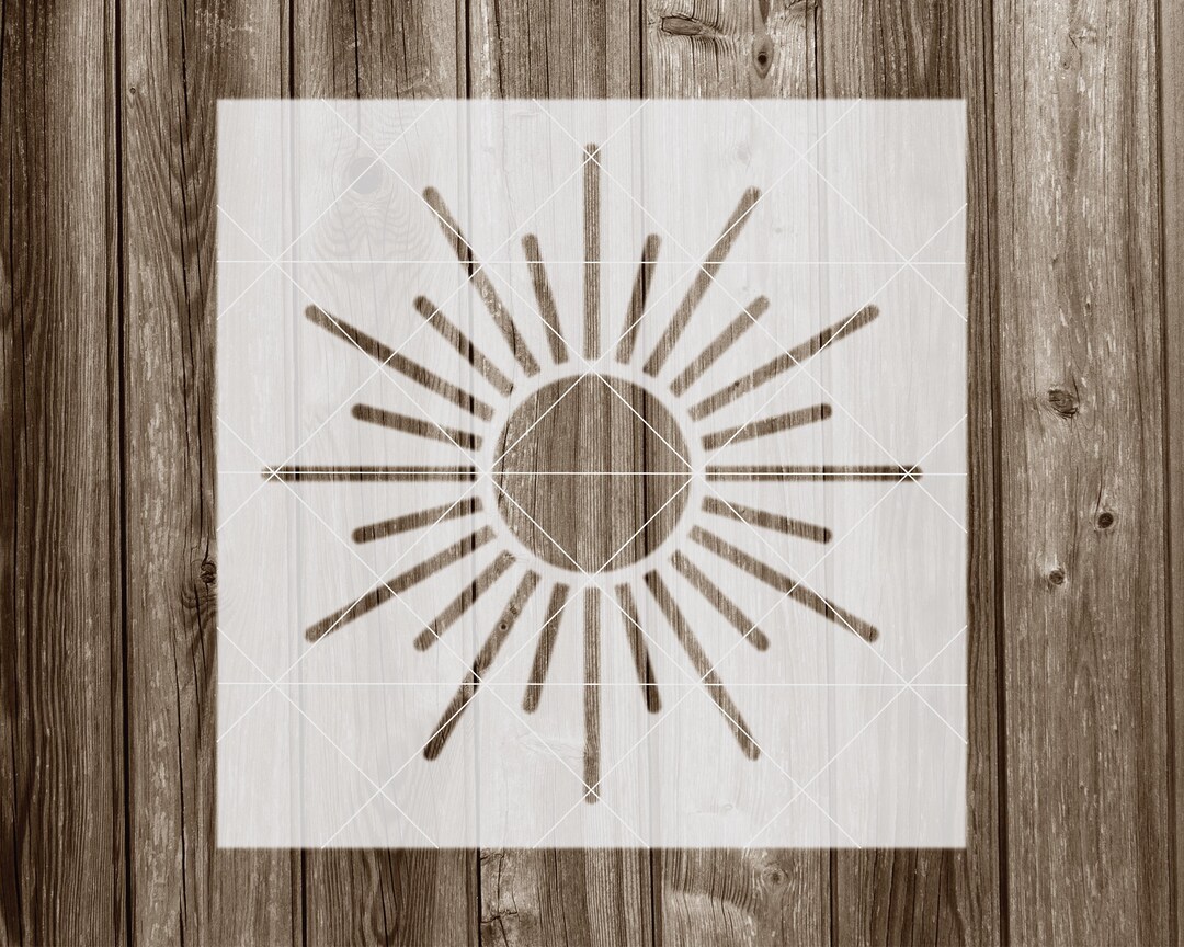 Sun Stencil, Reusable Stencil for Painting, 1078 - Etsy