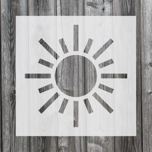 Sun Stencil, Reusable Stencil for Painting, 437 - Etsy