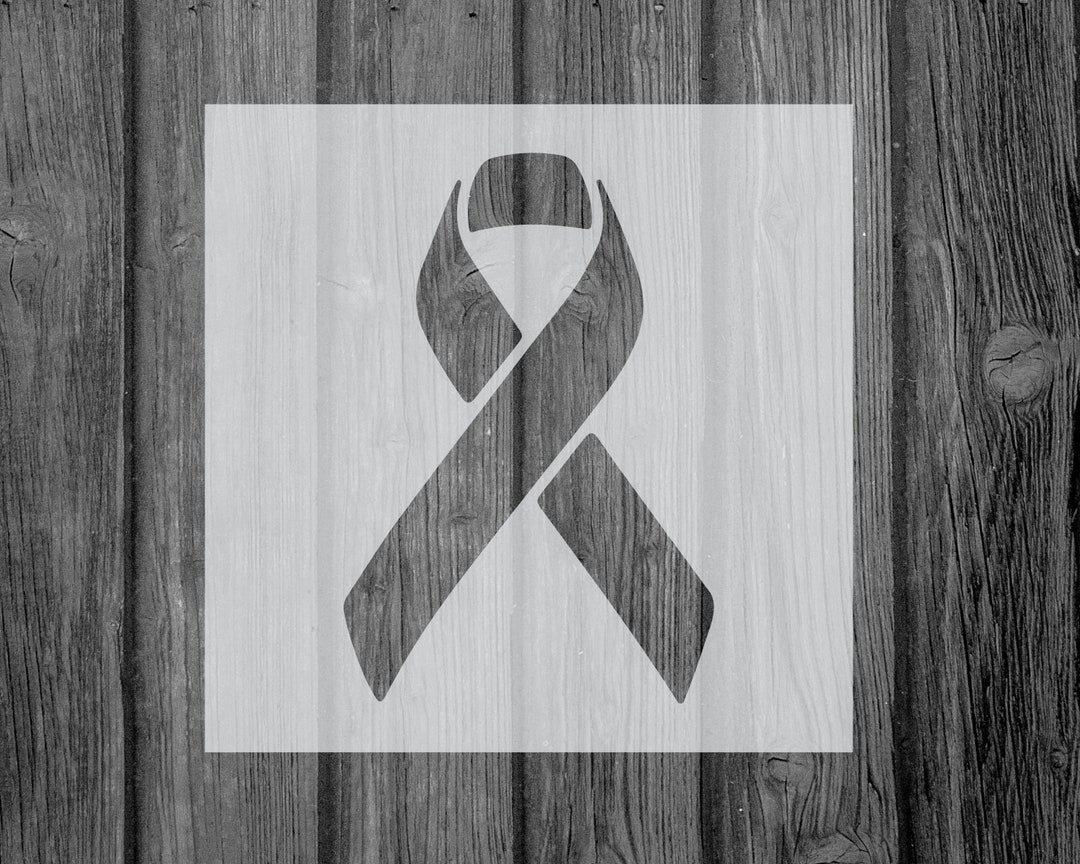 Awareness Ribbon Stencil Stencils for Painting Reusable - Etsy