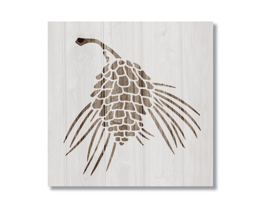 Pine Cone Stencil, Reusable Stencil for Painting, 998 - Etsy