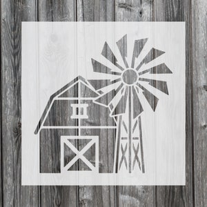 Barn Stencil, Reusable Stencil for Painting, 466 - Etsy