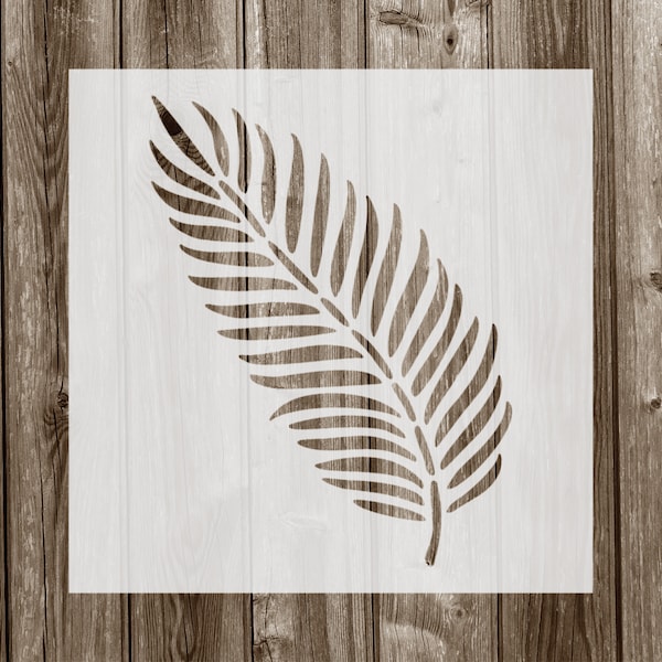 Palm Leaf Stencil - Etsy