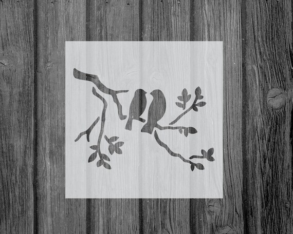 Birds On A Branch Stencil