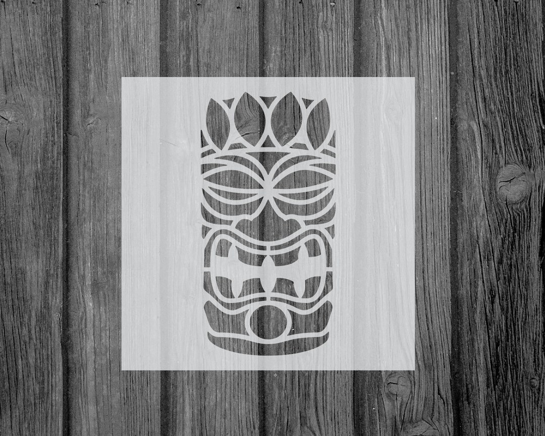 Tiki Stencil, Reusable Stencil for Painting, 536 - Etsy