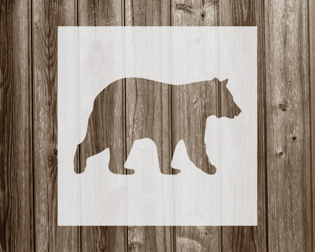 Bear Stencil, Reusable Stencil for Painting, 016 - Etsy