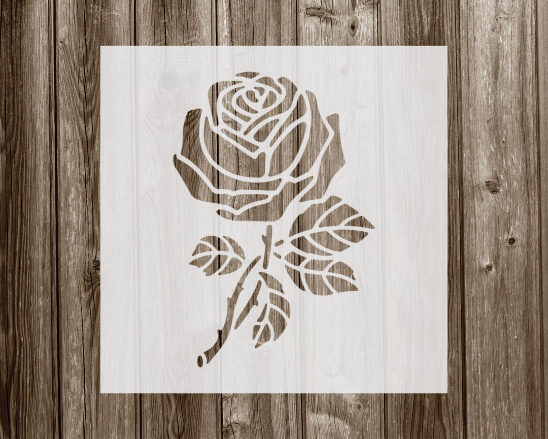 Rose Stencil, Reusable Stencil for Painting, 279 - Etsy