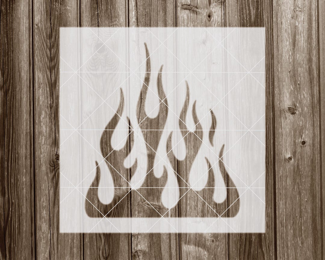 Flames Stencil, Reusable Stencil for Painting, 2031 - Etsy