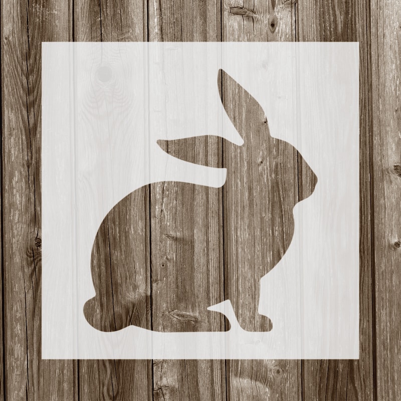 Rabbit Stencil - Etsy