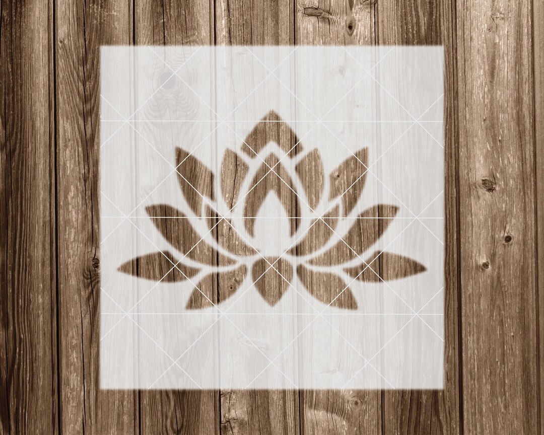 Lotus Stencil, Reusable Stencil for Painting, 2324 - Etsy