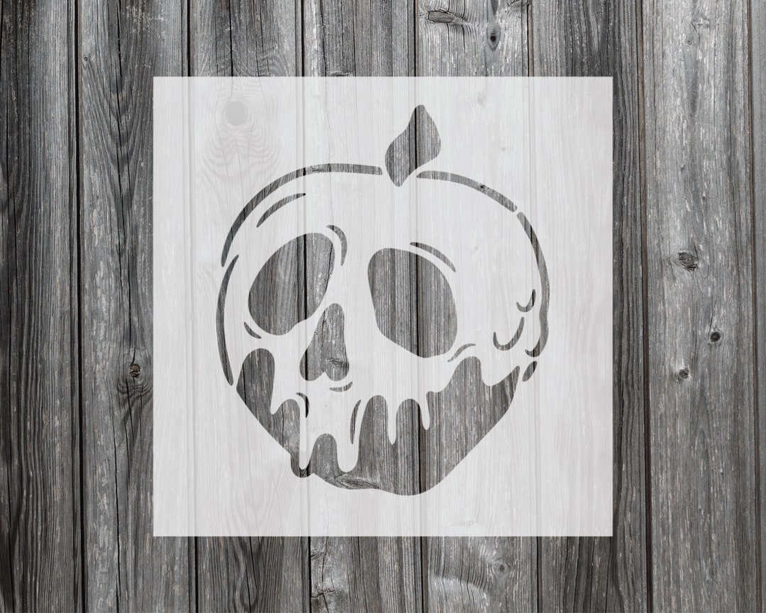 Poisoned Apple Stencil-stencils for Painting-mylar-reusable - Etsy
