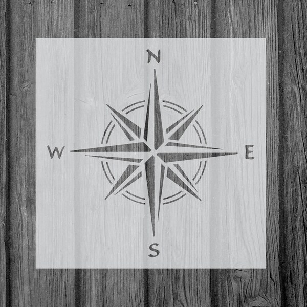 Compass Stencil - Etsy