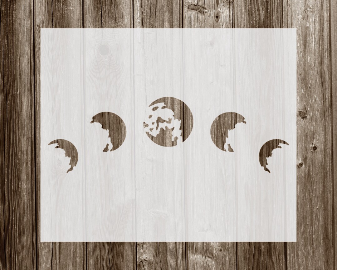 Moon Phase Stencil, Reusable Stencil for Painting, 966 - Etsy