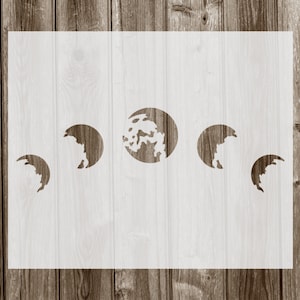 Moon Phase Stencil, Reusable Stencil for Painting, 966 - Etsy