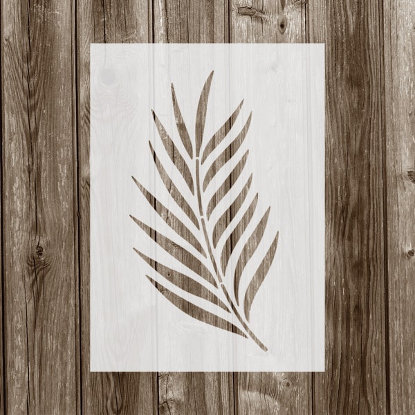 Palm Leaf Stencil - Etsy