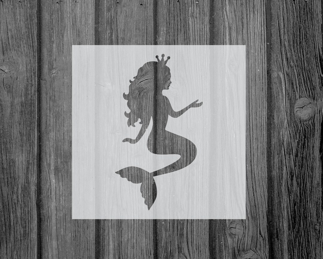 Mermaid Stencil, Reusable Stencil for Painting, 395 - Etsy