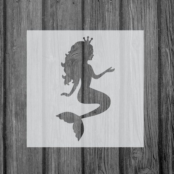 Mermaid Stencil - Etsy