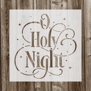 O Holy Night Stencil, Reusable Stencil for Painting, 916 - Etsy