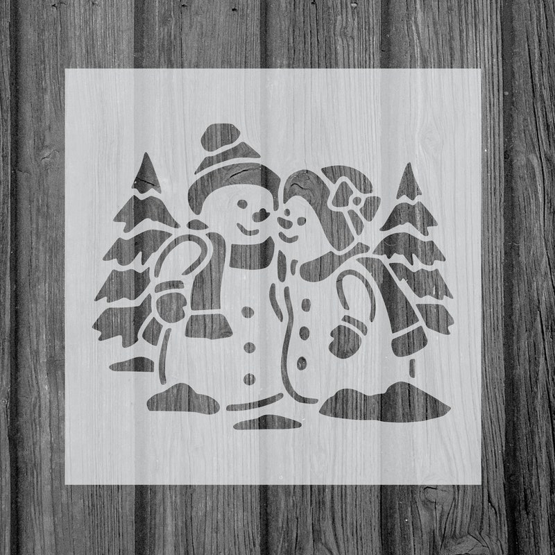 Snowman Stencils - Etsy