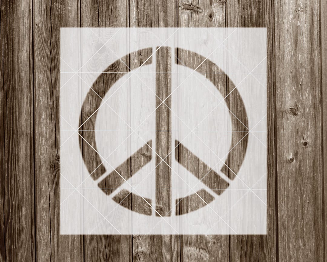 Peace Sign Stencil, Reusable Stencil for Painting, 2192 - Etsy