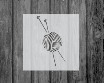 Yarn Ball Stencil | Etsy