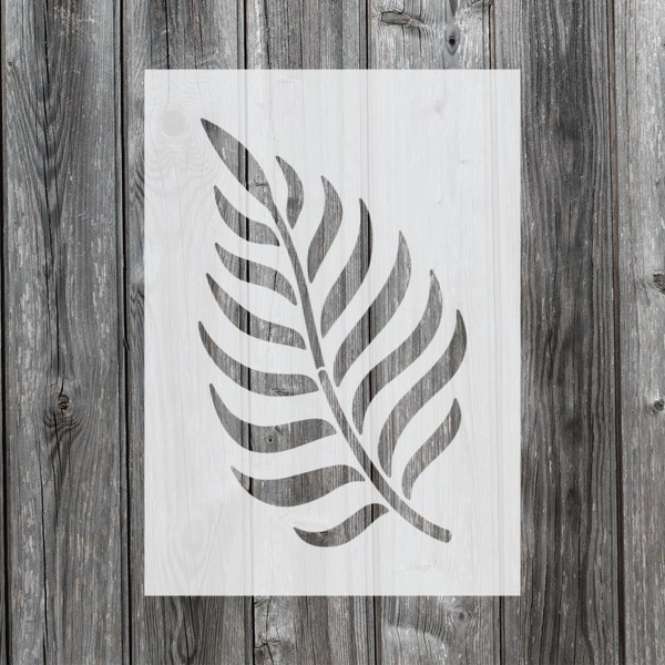 Palm Leaf Stencil - Etsy