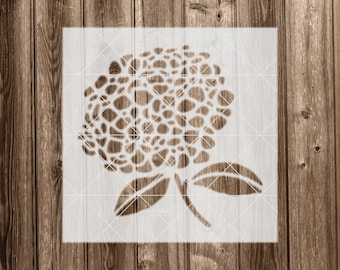 Hydrangea Stencil - Reusable Flower Stencil for DIY Crafts, Wall Art ...