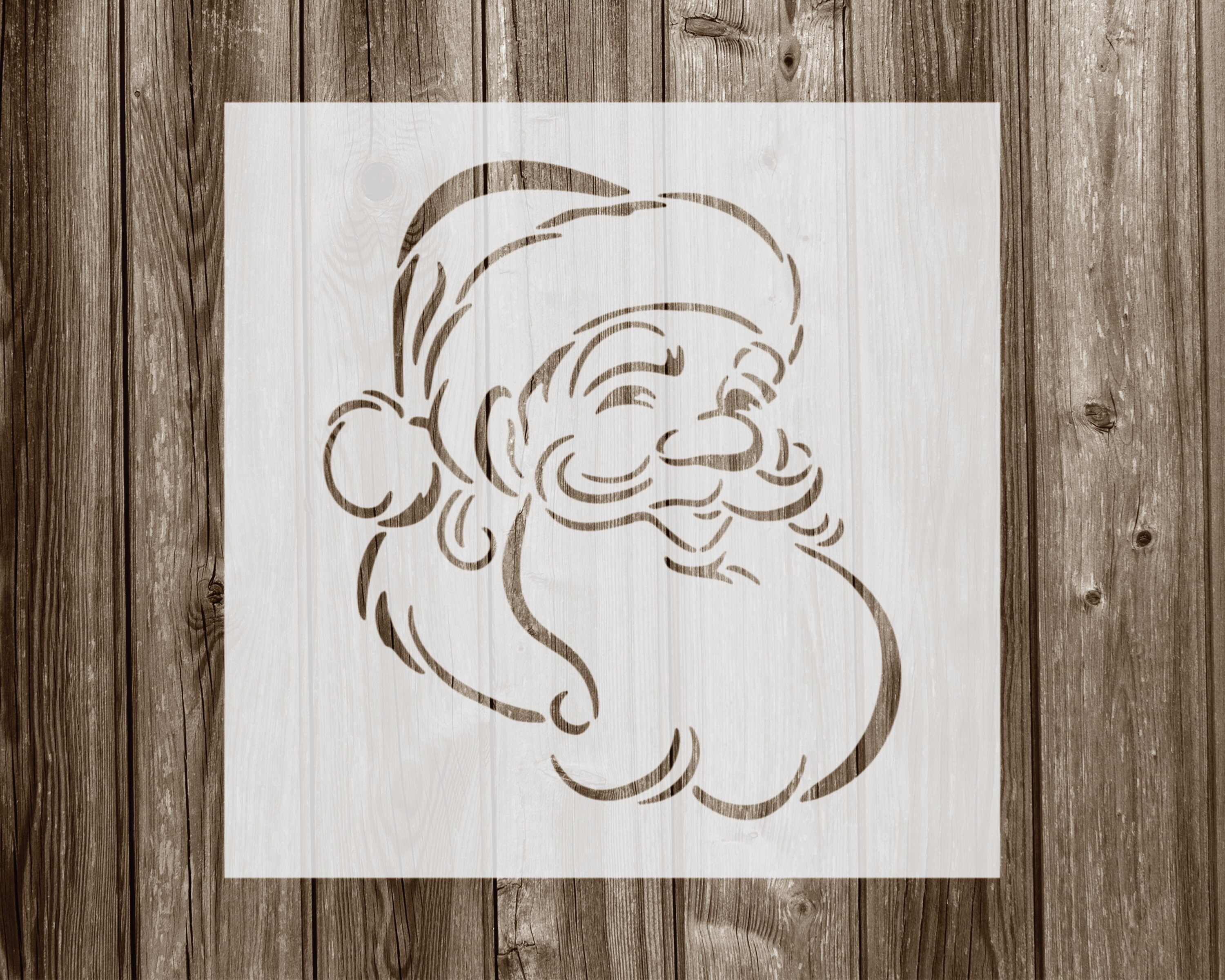Santa Claus Stencil, Reusable Stencil for Painting, 913 - Etsy