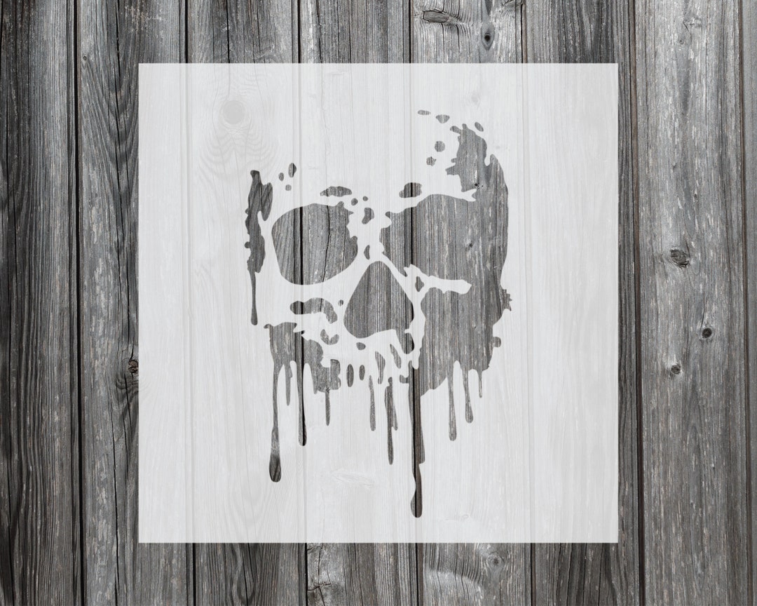 Skull Stencil, Reusable Stencil for Painting, 844 - Etsy