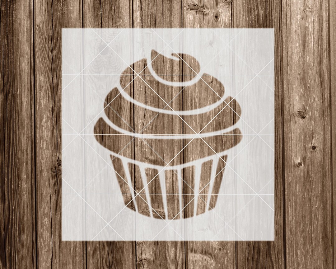 Cupcake Stencil, Reusable Stencil for Painting, 2110 - Etsy
