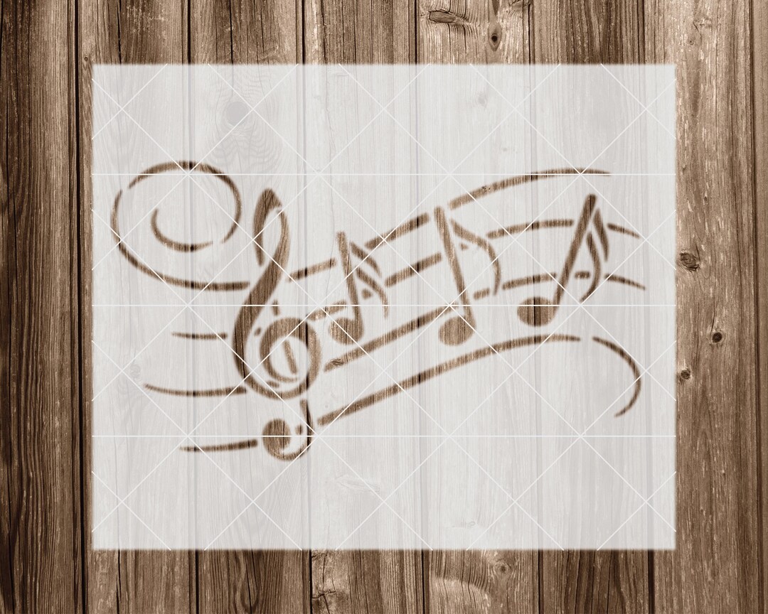Music Stencil, Reusable Stencil for Painting, 2119 - Etsy