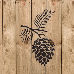 Pine Cone Stencil, Reusable Stencil for Painting, 281 - Etsy