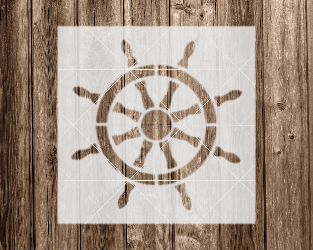 Ships Wheel Stencil, Reusable Stencil for Painting, 2108 - Etsy