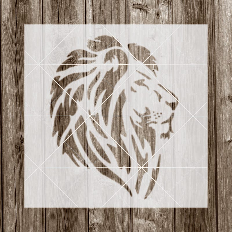 Lion Stencil - Etsy