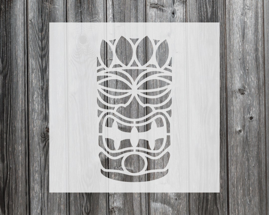 Tiki Stencil, Reusable Stencil for Painting, 536 - Etsy