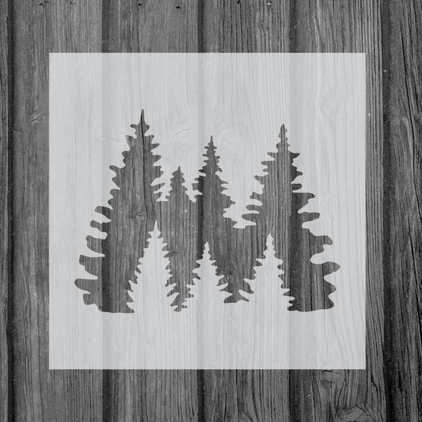 Tree Stencil - Etsy