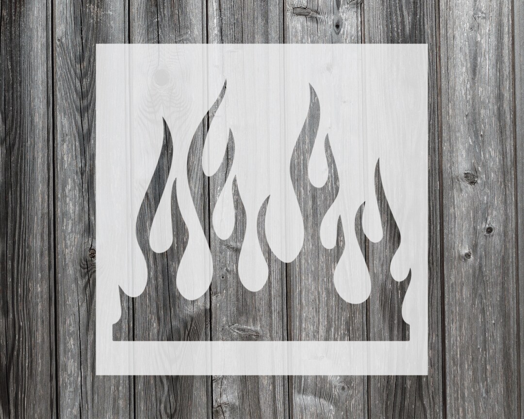 Flames Stencil, Reusable Stencil for Painting, 143 - Etsy