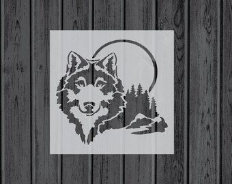 Wolf Forest 783-A102 Stencil - Etsy