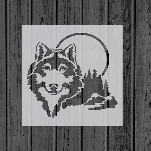 Wolf Stencil - Etsy