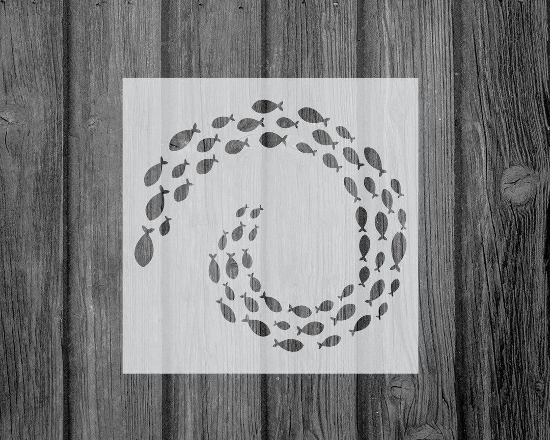 Fish Stencil, Reusable Stencil for Painting, 443 - Etsy