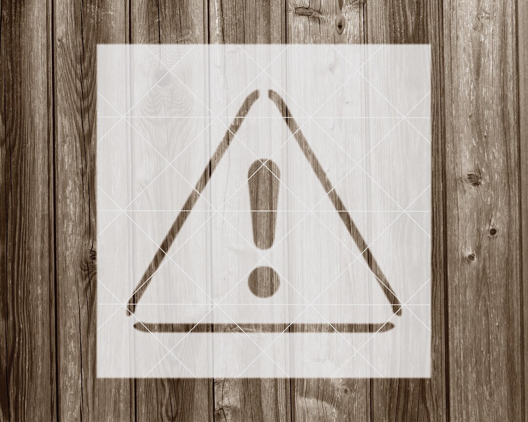 Warning Stencil, Reusable Stencil for Painting, 2035 - Etsy
