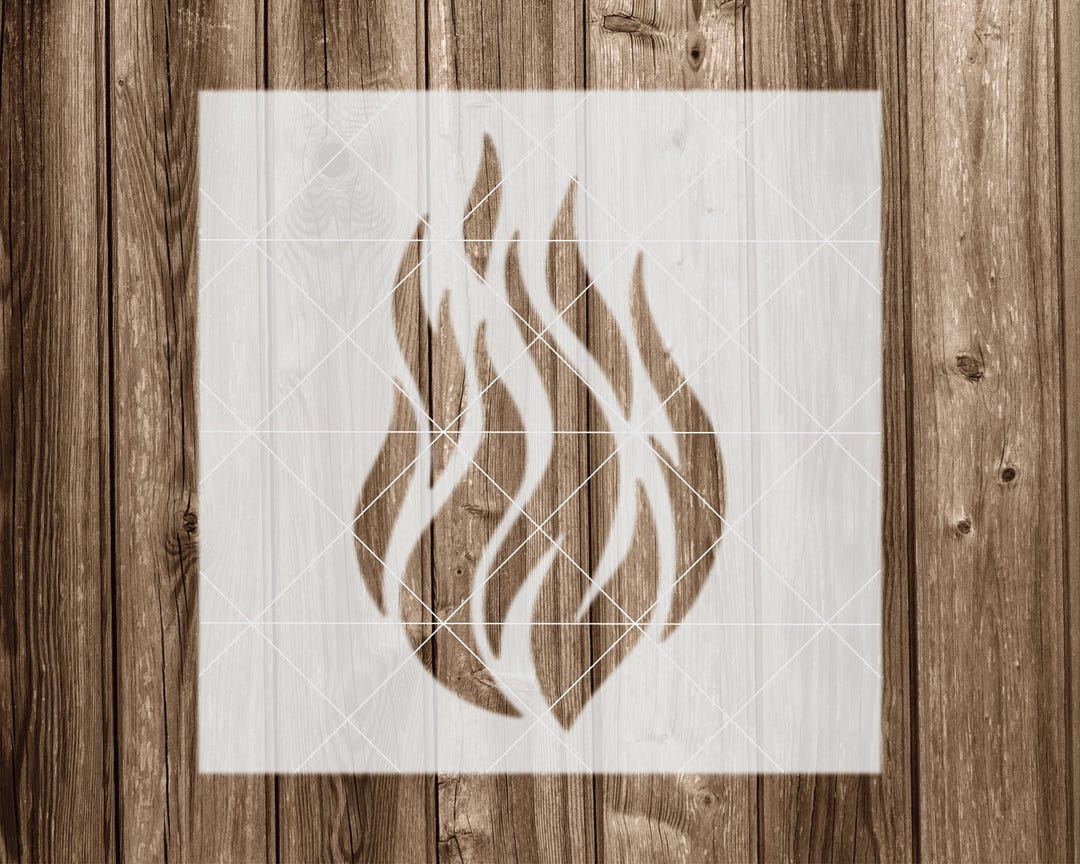 Fire Stencil, Reusable Stencil for Painting, 2172 - Etsy