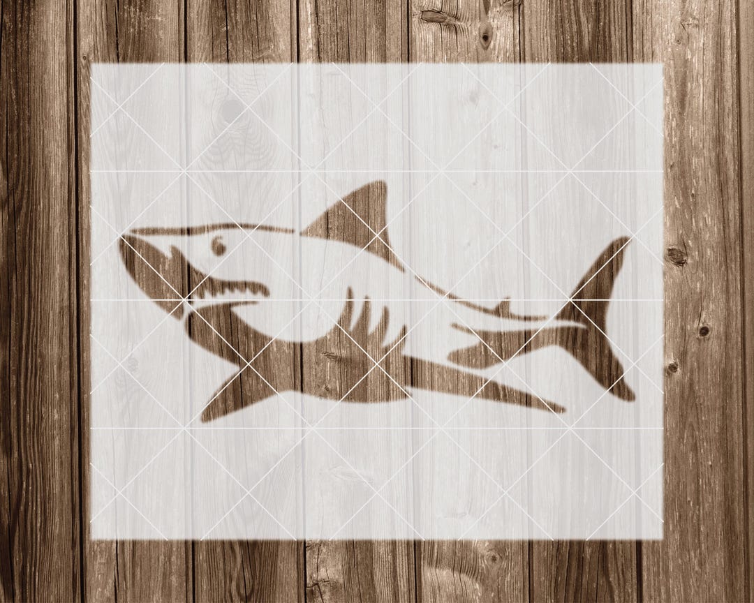 Shark Stencil, Reusable Stencil for Painting, 2219 - Etsy